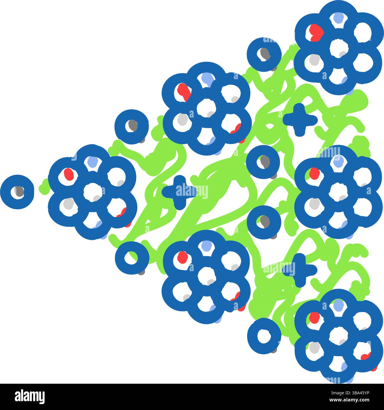 chain reaction nuclear energy icon doodle illustration Stock Vector ...