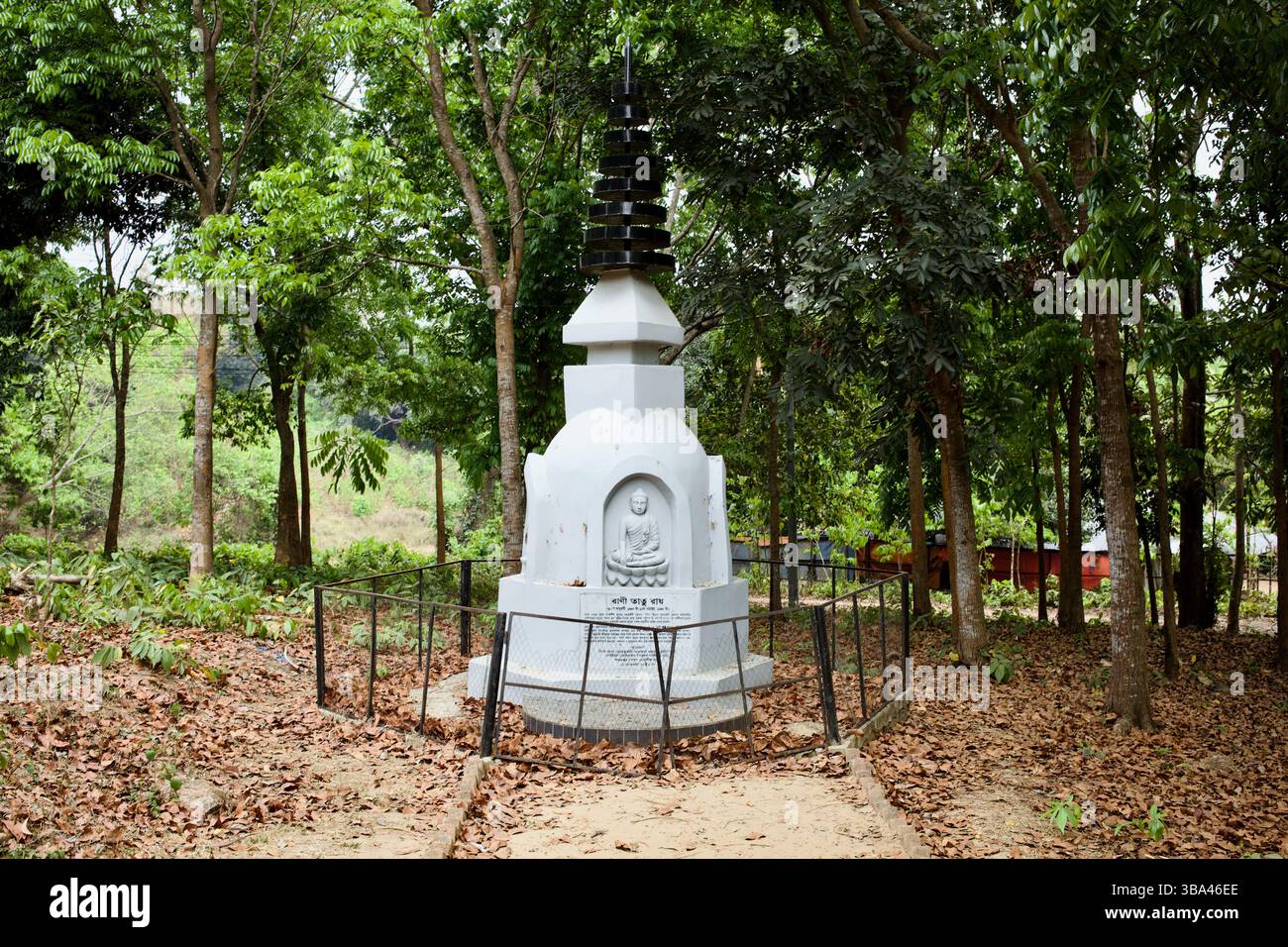 Memorial stupa of Rani Tatu Ray, late queen and patron of Rajbana ...