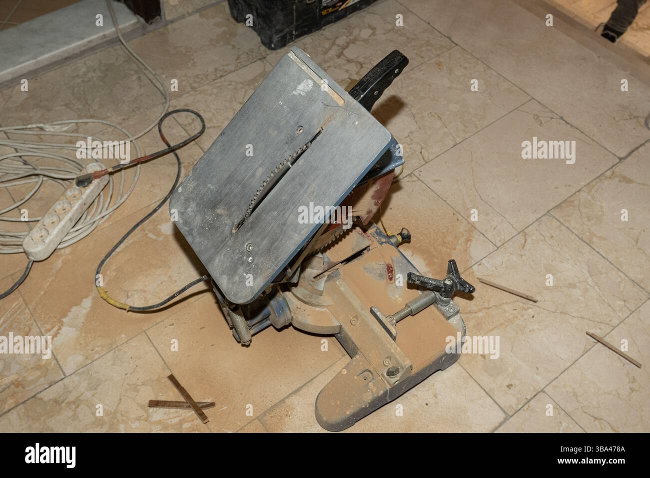 Electric circular saw for cutting wood materials Stock Photo - Alamy