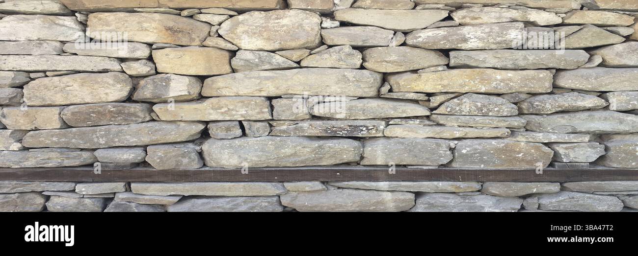 Texture of a stone wood wall. Old castle stone wooden wall texture ...