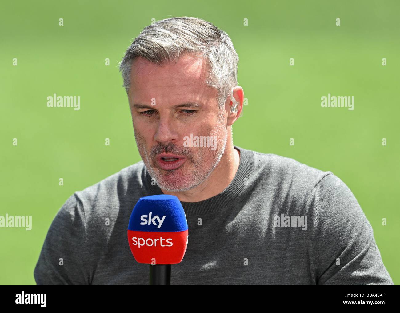 Liverpool, UK. 11th May, 2025. Sky Sports pundit Jamie Carragher ahead ...