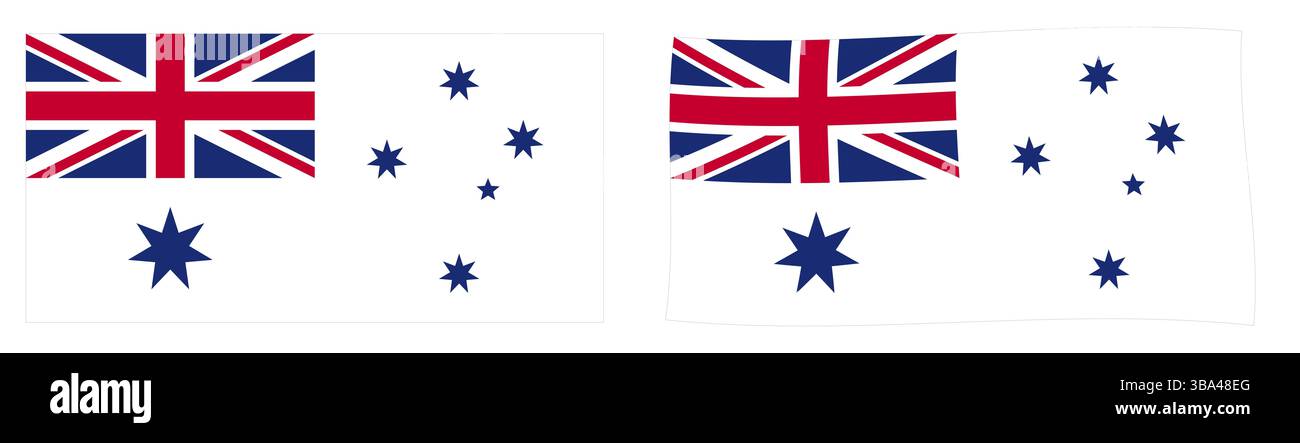 Flag of naval ensign of australia Cut Out Stock Images & Pictures - Alamy