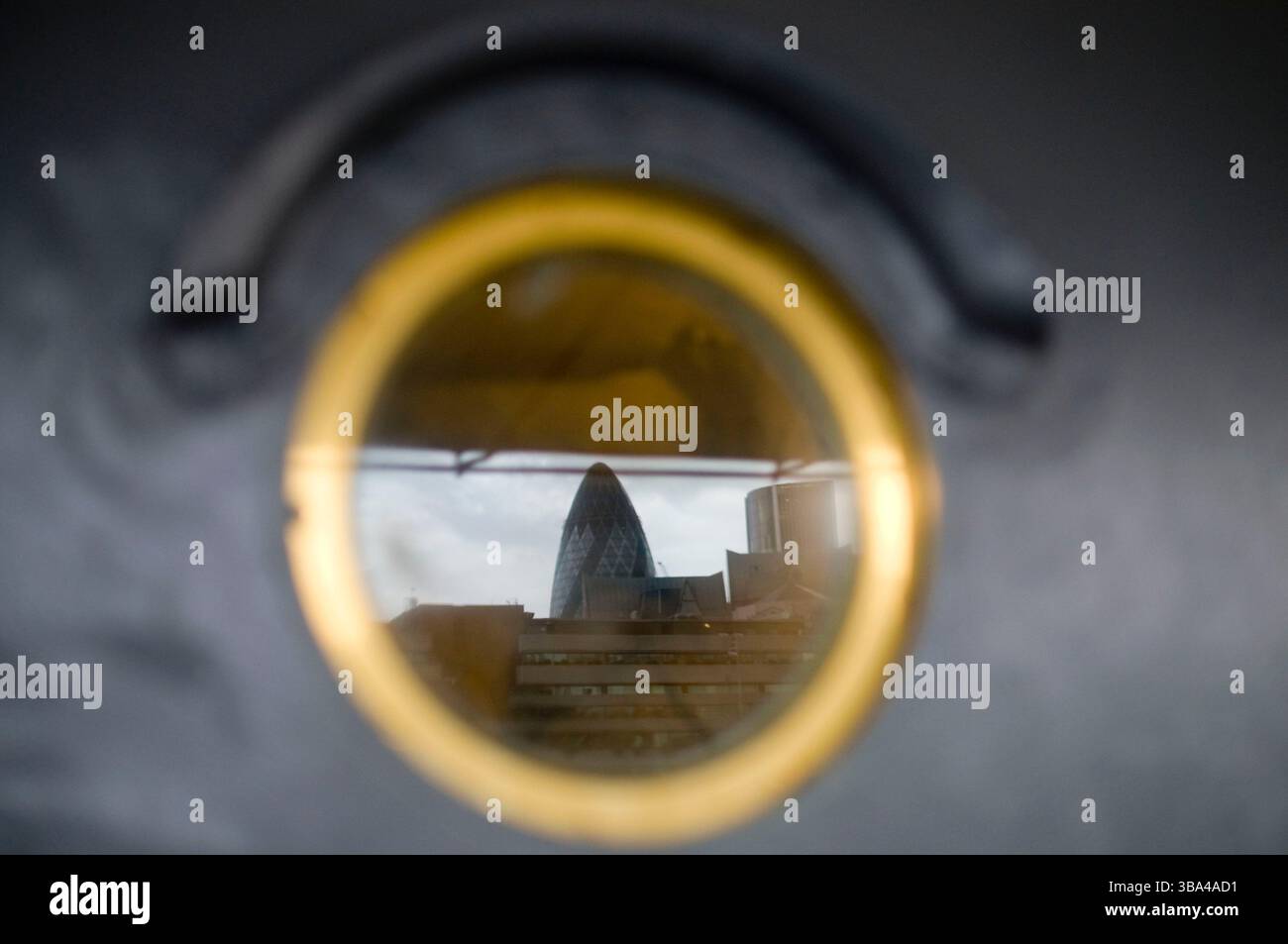 A unique view of London's skyline! The Gherkin, a landmark skyscraper ...