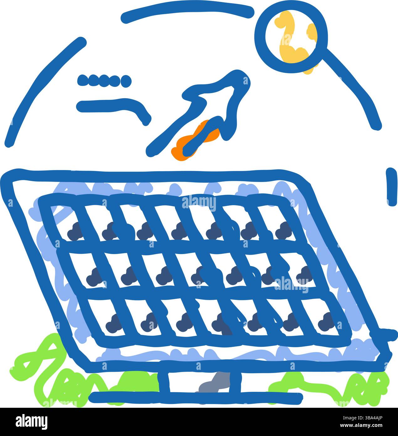 Sun tracking Stock Vector Images - Alamy