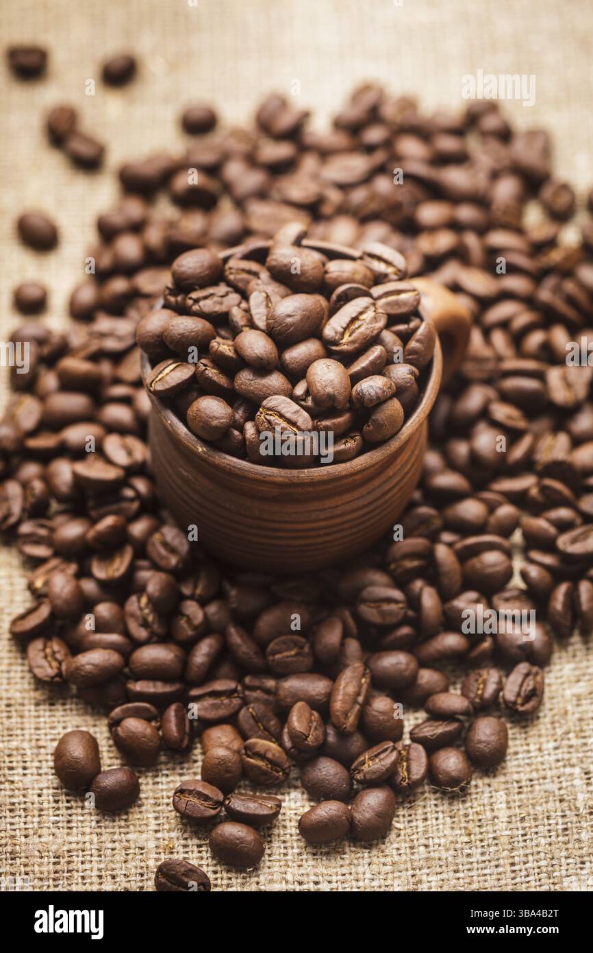 Detailed view coffee beans hi-res stock photography and images - Alamy
