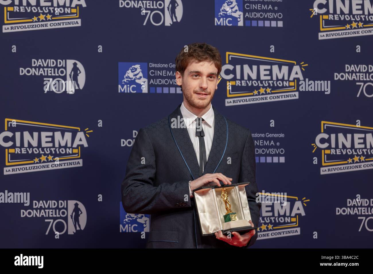 Rome, Italy. 07th May, 2025. Federico Cesari attends the red carpet during the 70th David Di ...