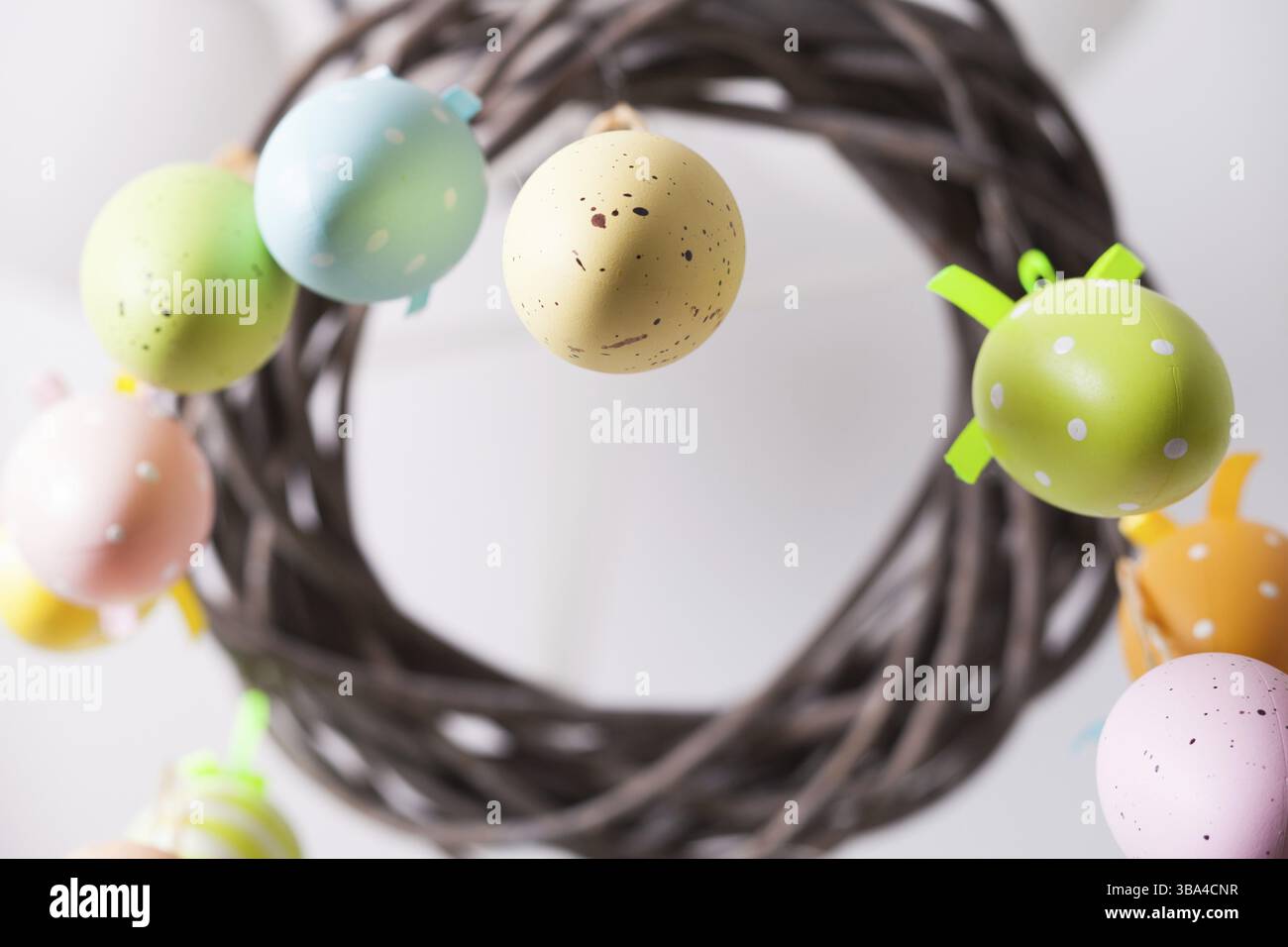 Decorated easter eggs ribbons hi-res stock photography and images - Alamy