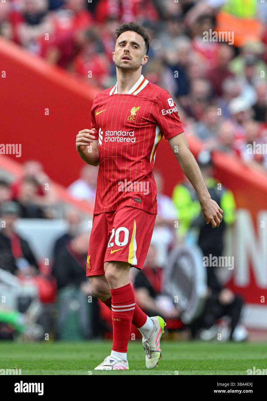 Liverpool, UK. 11th May, 2025. Diogo Jota of Liverpool during the ...