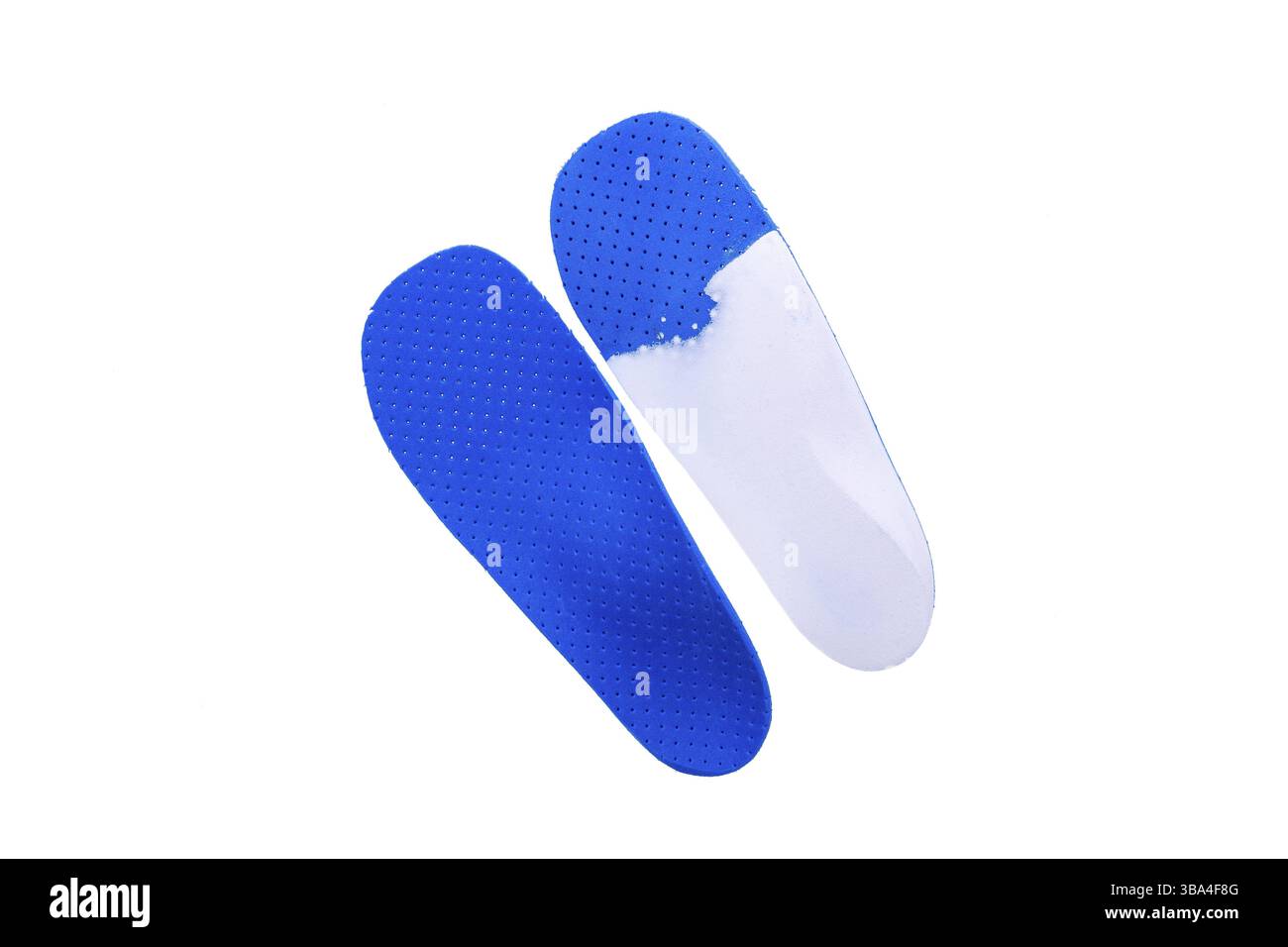 Orthotics on a white background. Insert in shoes to support the foot ...