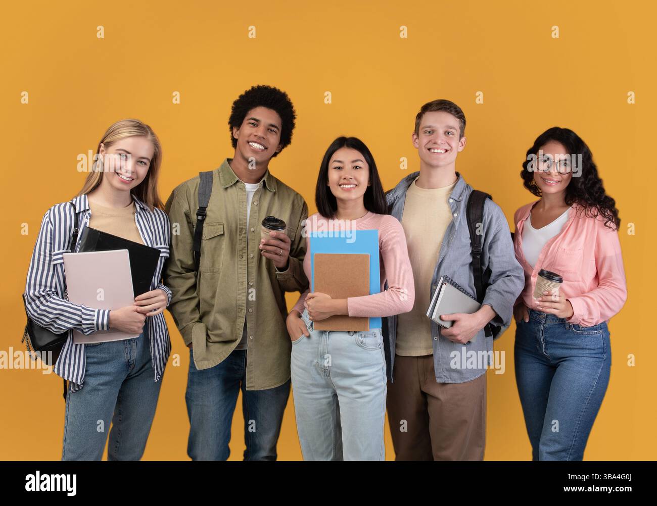 Modern students from different countries and exchange program Stock ...