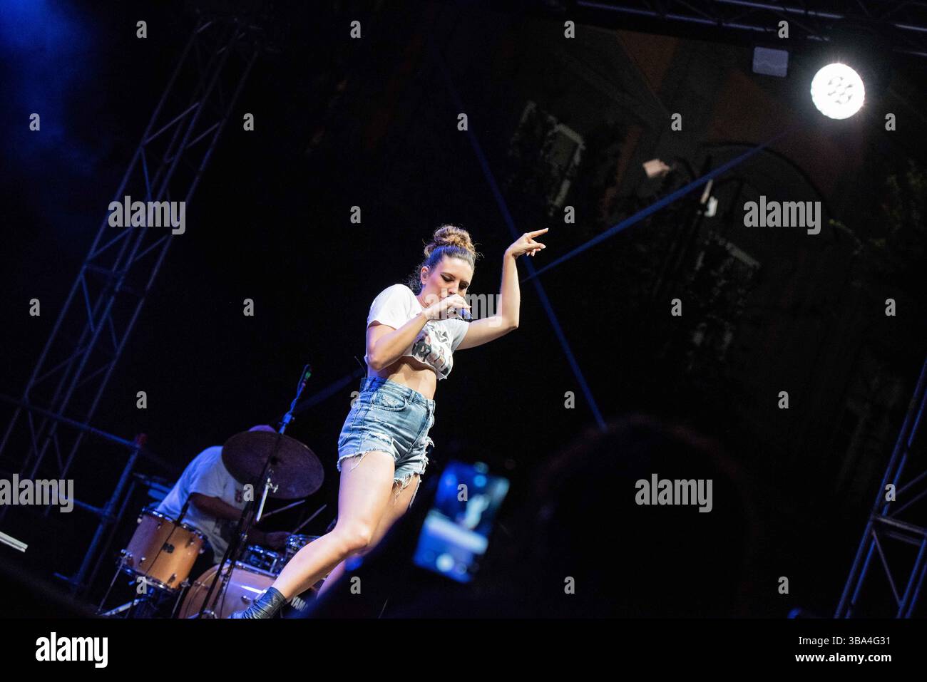 July 30, 2022, Naples, Naples, Italy: The Italian singer Ditonellapiaga live in Naples for the ...