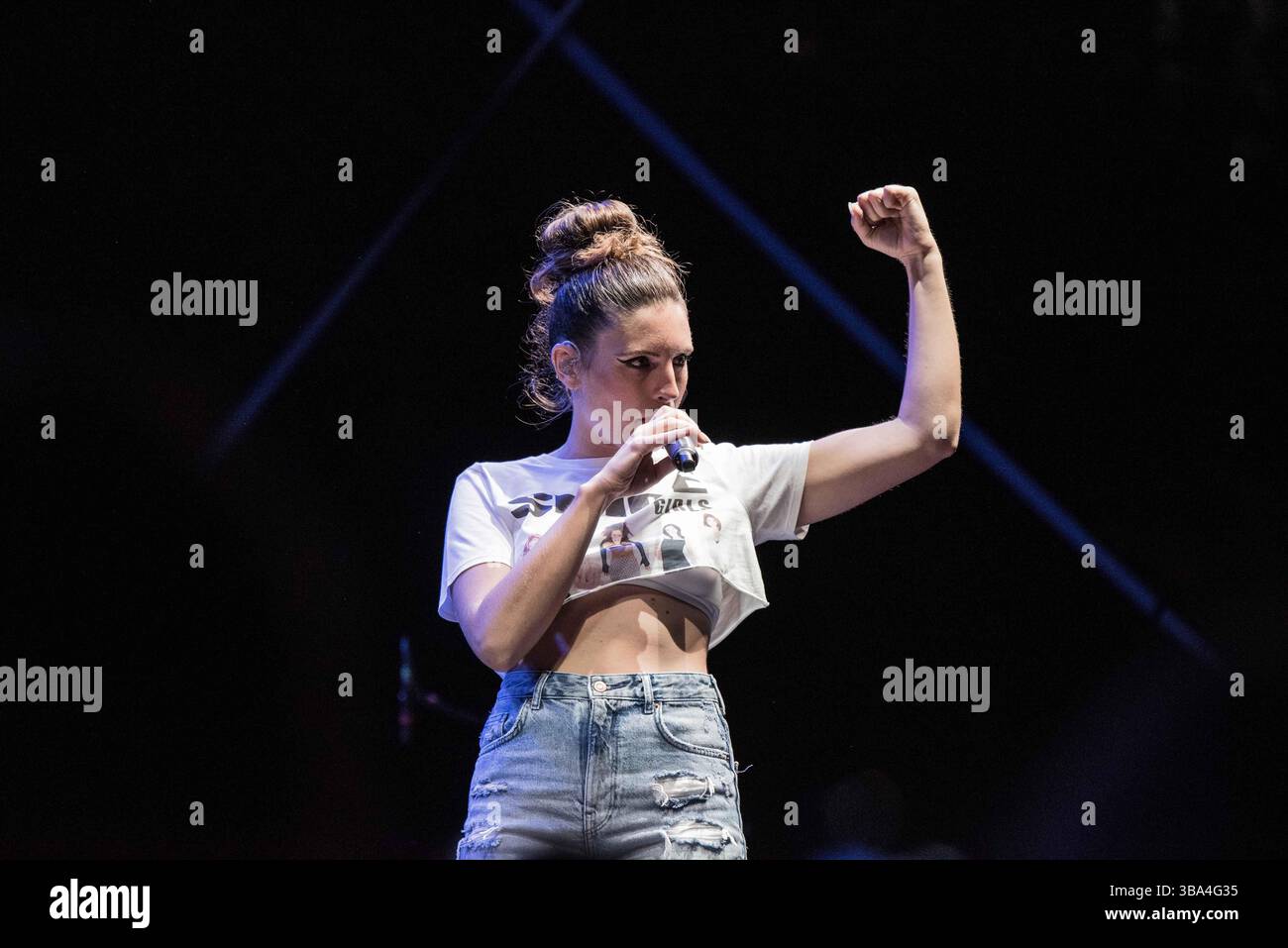 July 30, 2022, Naples, Naples, Italy: The Italian singer Ditonellapiaga ...