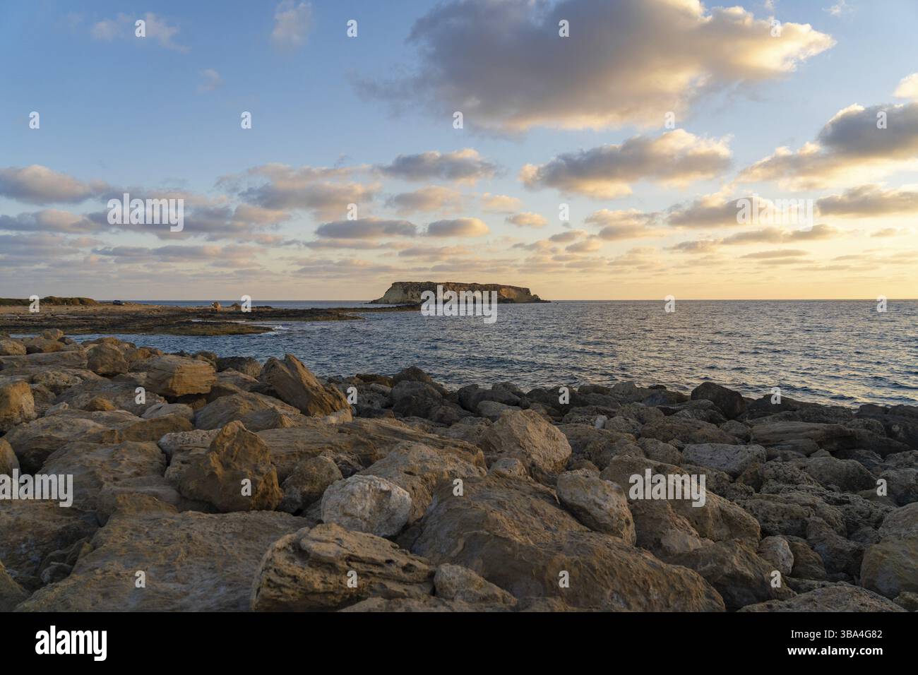 Rocky coast cyprus sunset hi-res stock photography and images - Alamy