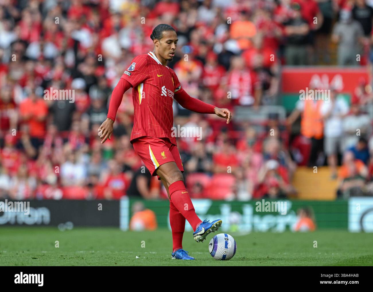 Liverpool, UK. 11th May, 2025. Virgil van Dijk of Liverpool during the ...
