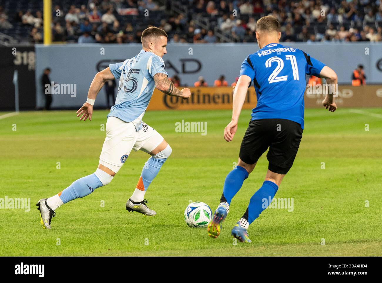 New York, United States. 10th May, 2025. Mitja Ilenic (35) of NYCFC ...