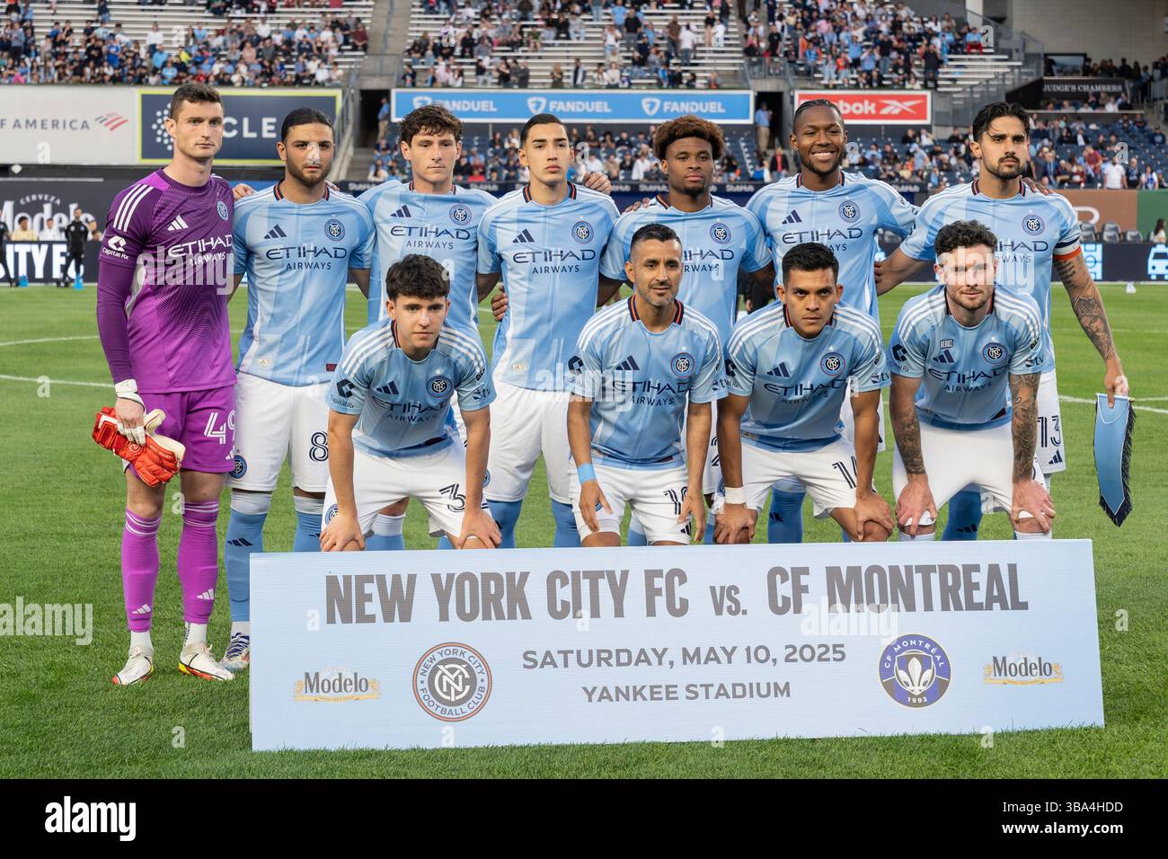 New York, United States. 10th May, 2025. NYCFC starting Eleven pose ...
