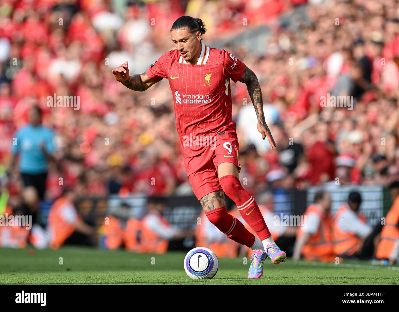Liverpool, UK. 11th May, 2025. Darwin Nunez of Liverpool during the ...