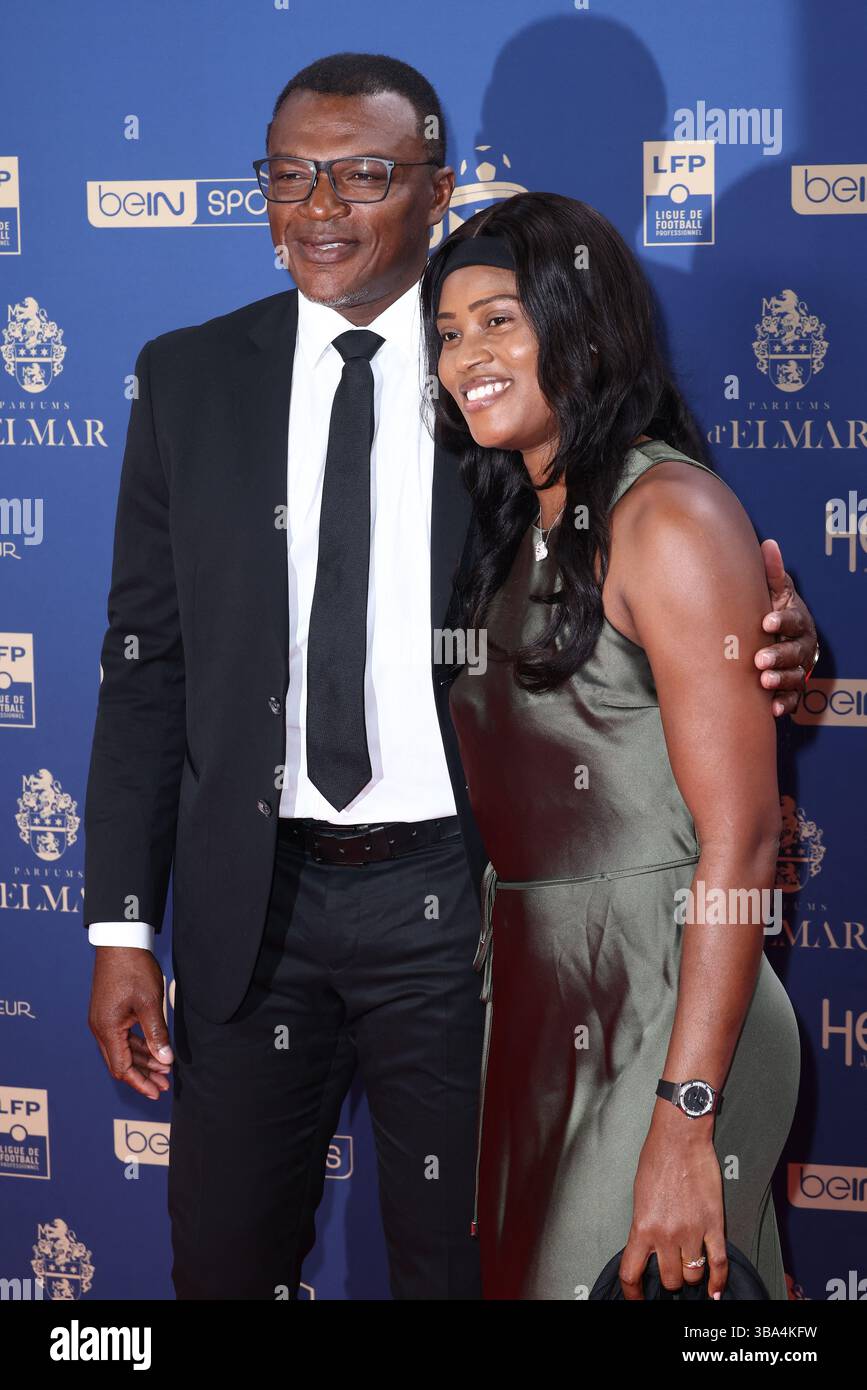 Paris, France on May 11, 2025. Marcel Desailly and his wife attending ...