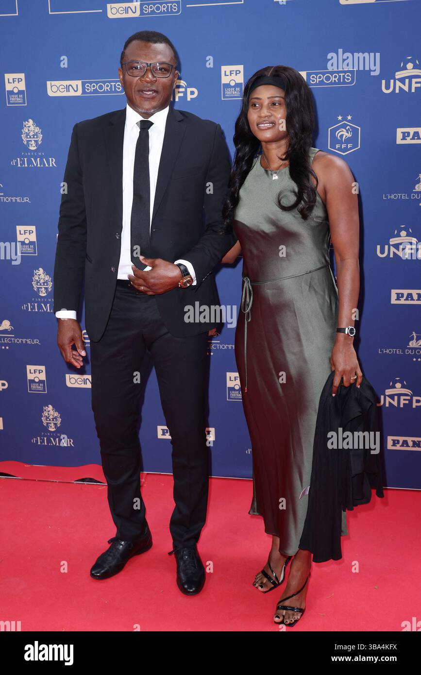 Paris, France on May 11, 2025. Marcel Desailly and his wife attending ...