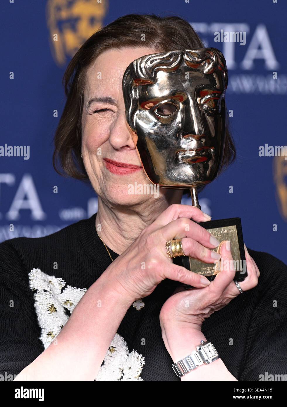 London, UK. May 11th, 2025. Kirsty Wark with the Fellowship award at ...