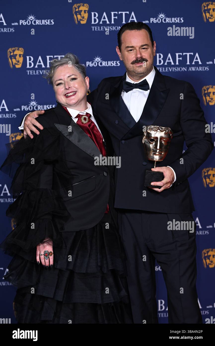 London, UK. May 11th, 2025. Danny Dyer and Siobhan McSweeney wins Best ...