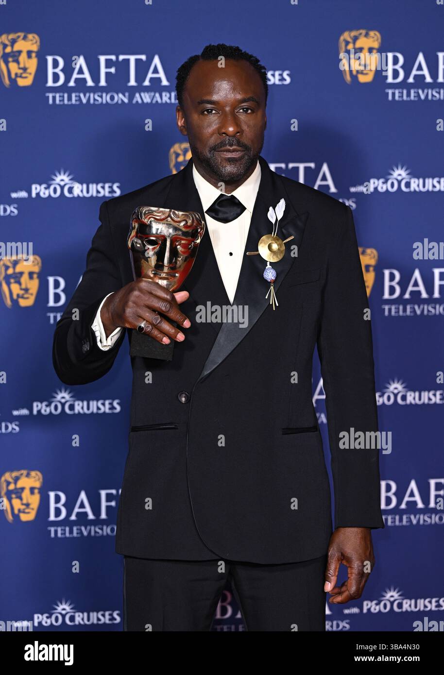 London, UK. May 11th, 2025. Ariyon Bakare at the BAFTA Television Awards, Royal Festival Hall ...
