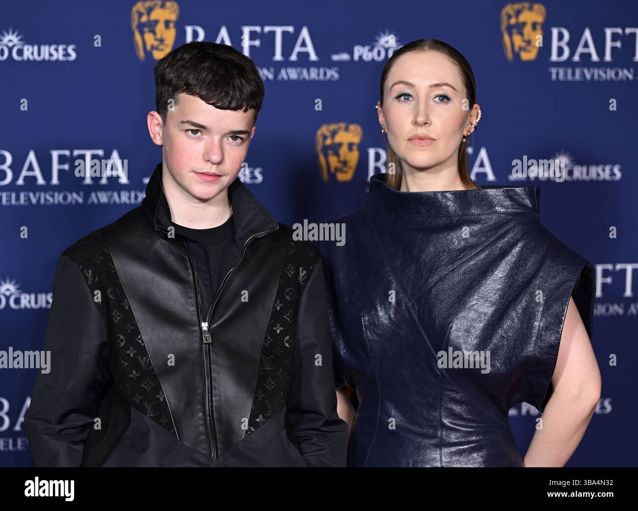 London, UK. May 11th, 2025. Owen Cooper and Erin Doherty at the BAFTA ...