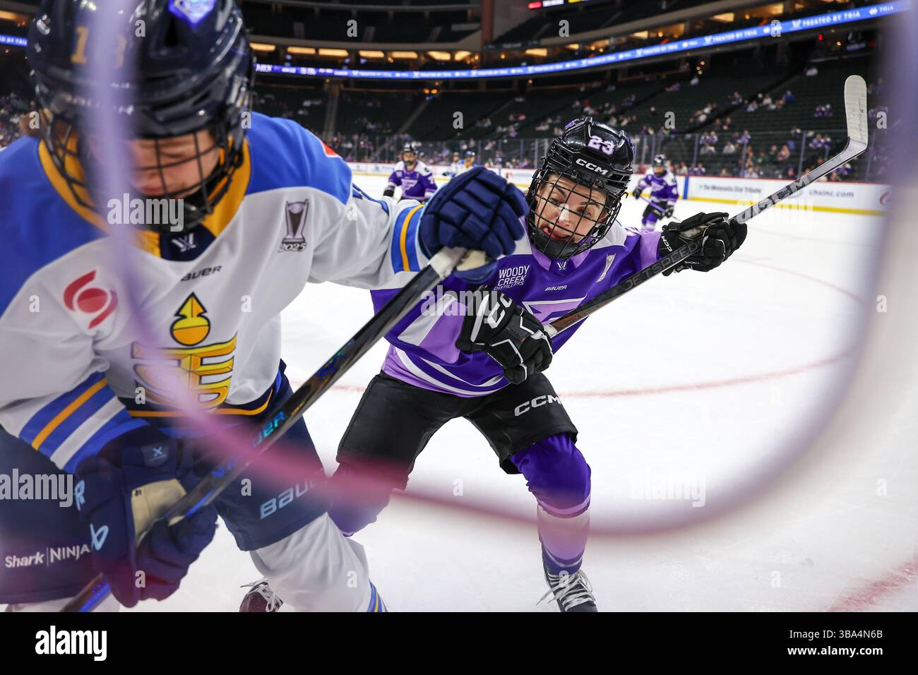 May 11th, 2025: Minnesota Frost defender Mellissa Channell-Watkins (23) looks on while defending ...