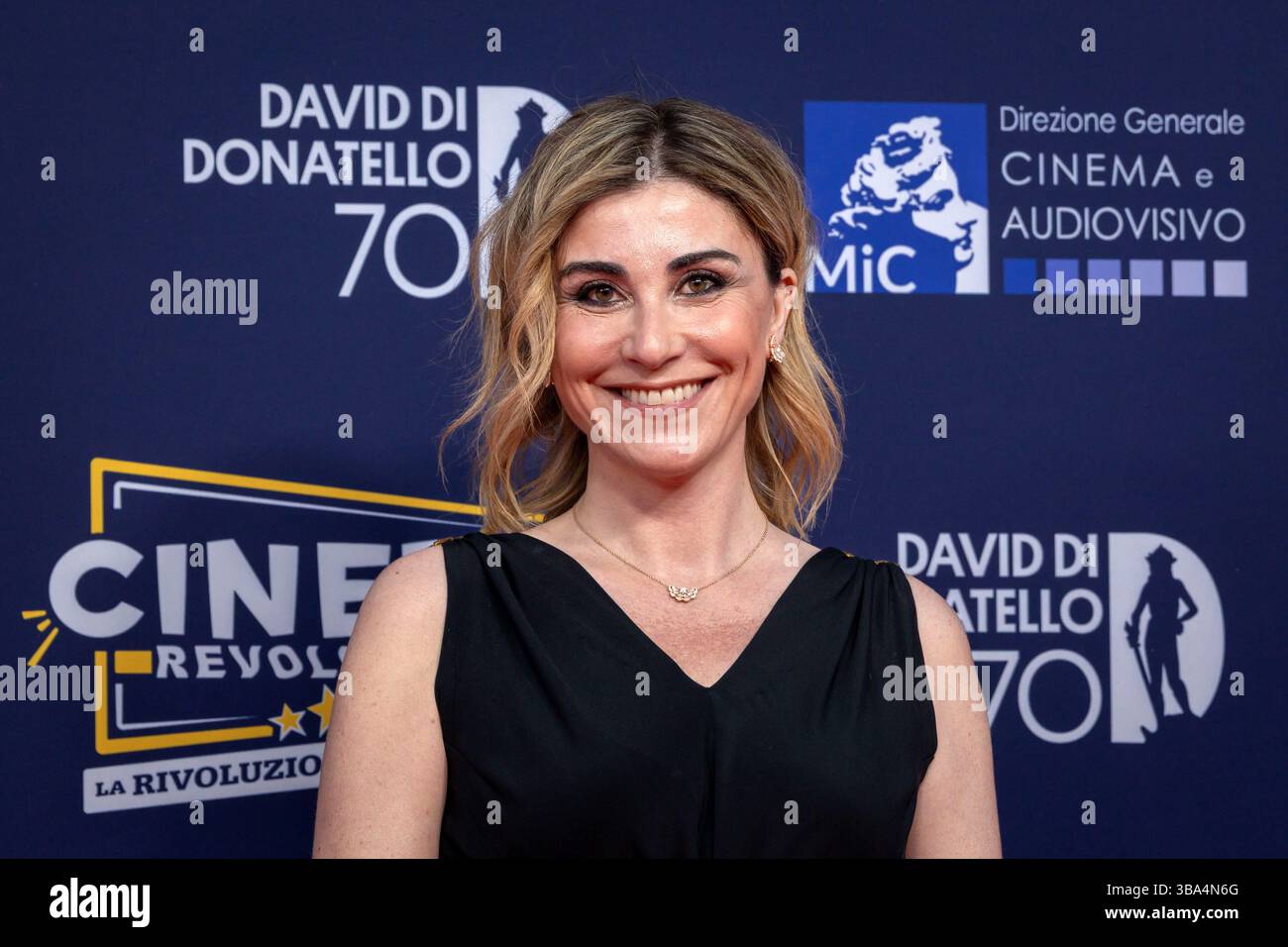 May 7, 2025, Rome, Rm, Italy: Manuela Cacciamani attends the red carpet ...