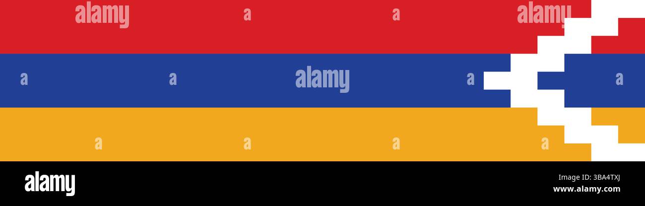 Flag of Artsakh. Artsakh flag long banner digital vector illustration Stock Vector Image & Art ...