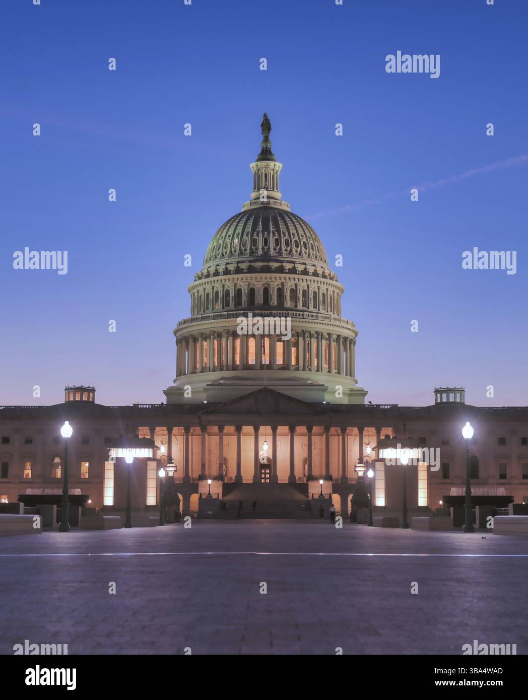 The United States Capitol, the meeting place of the United States ...