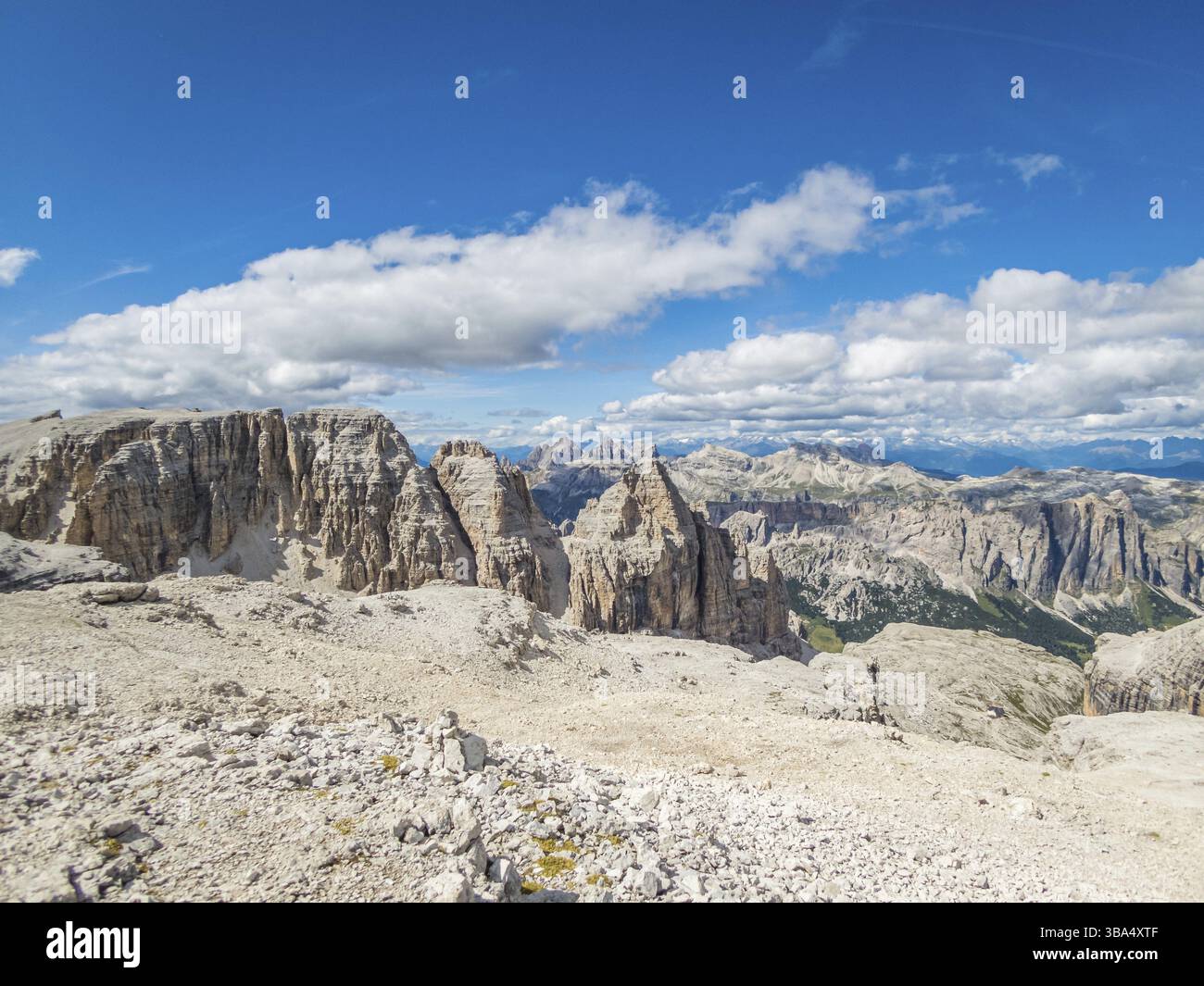 Climbing on the Pisciadu via ferrata of the Sella group in the ...