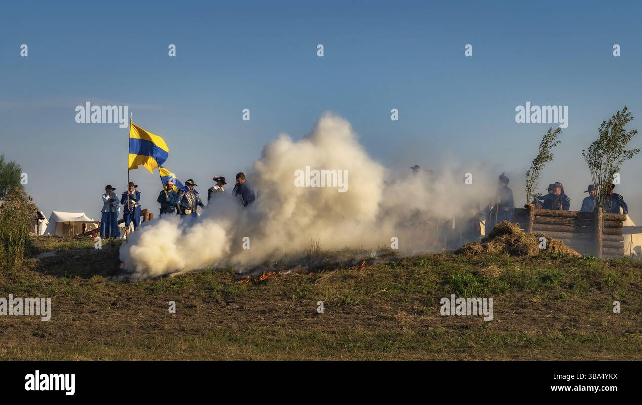 Gniew, Poland Aug 2020 Polish Swedish war battle of Gniew from 16th ...