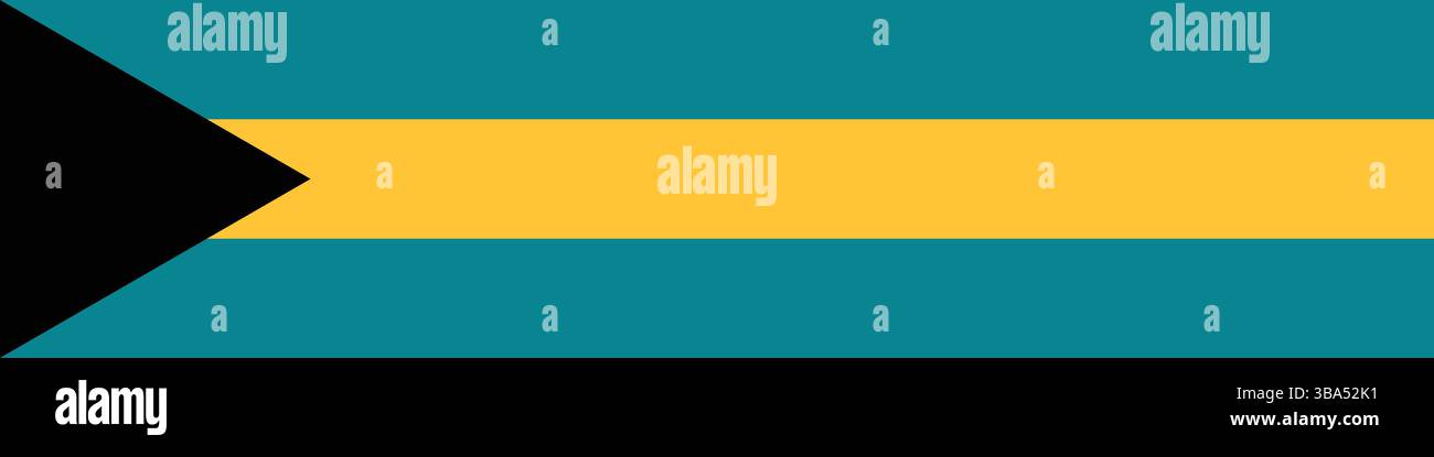 Flag of Bahamas. Bahamas flag long banner digital vector illustration ...