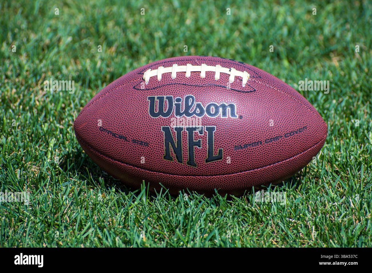 LOS ANGELES, CA, USA – MAY 11, 2025: A single official NFL football ...