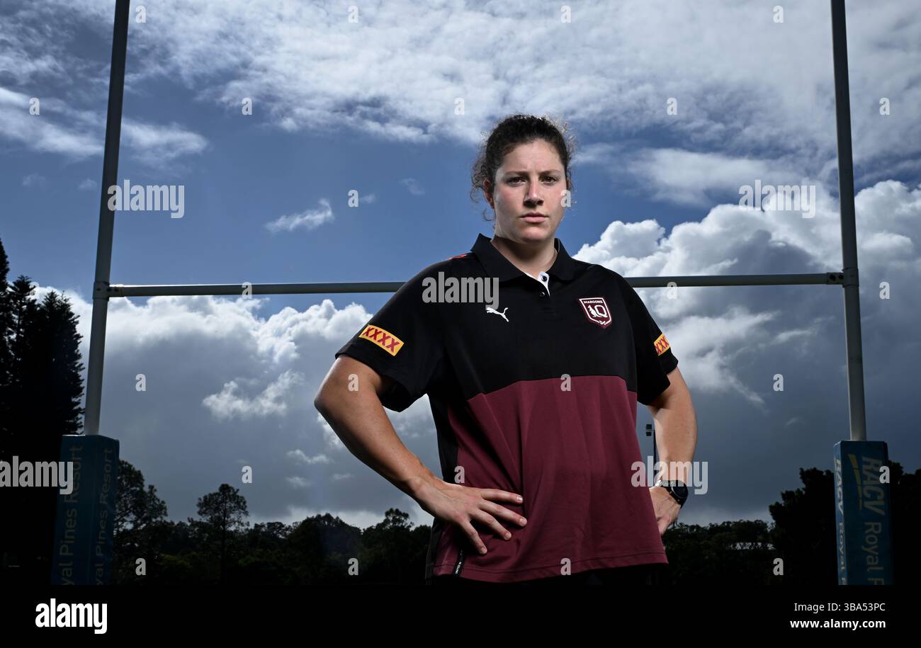 Gold Coast, Australia. 12th May, 2025. Queensland Maroons player ...