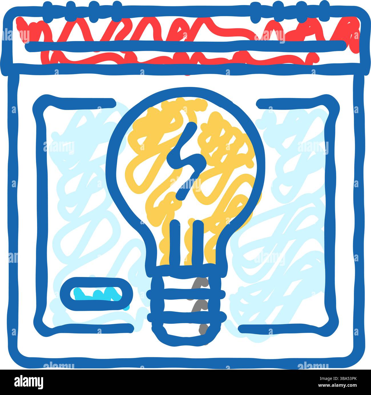 light bulb character energy icon doodle illustration Stock Vector Image ...