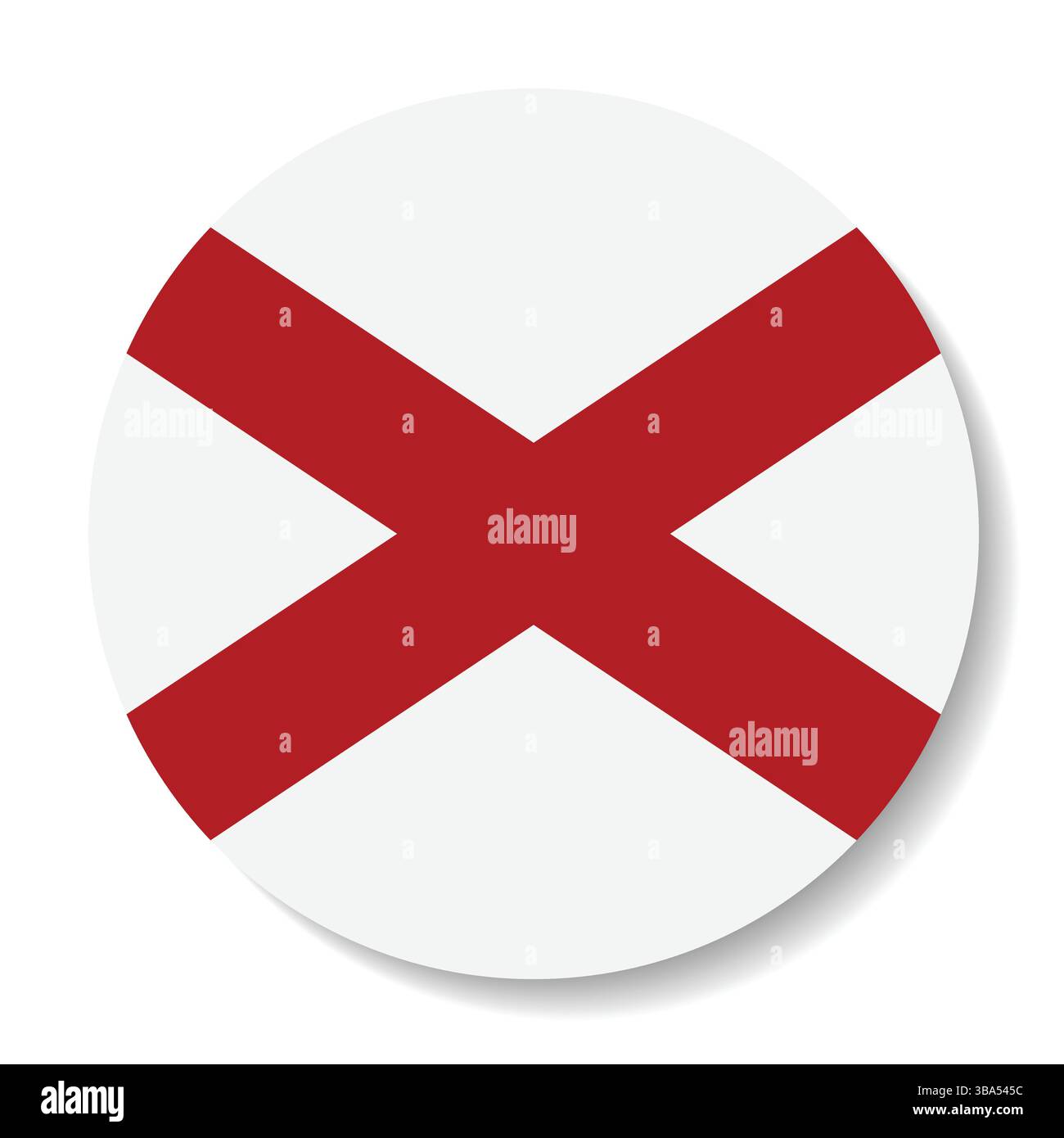 Flag of Alabama. Alabama circle flag logo icon computer vector ...
