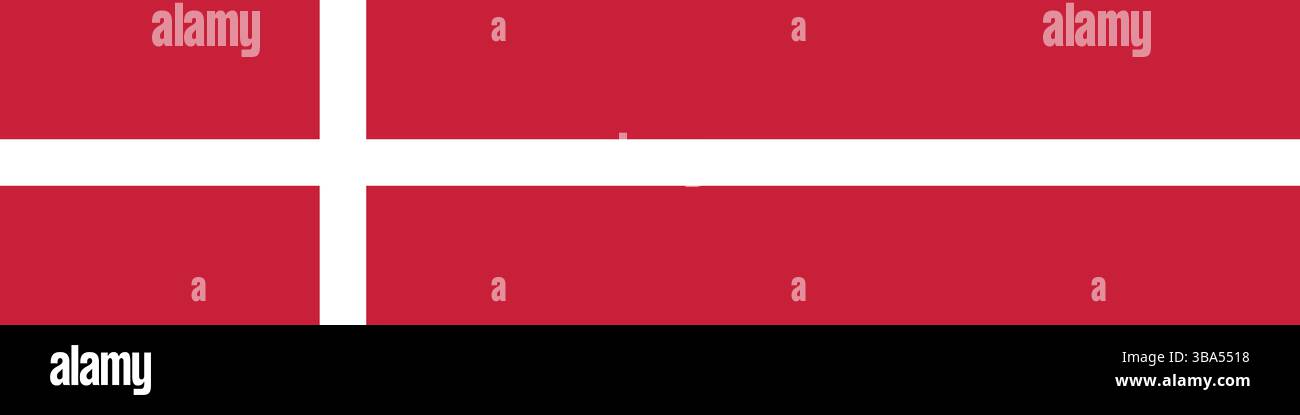 Flag of Denmark. Denmark flag long banner digital vector illustration ...