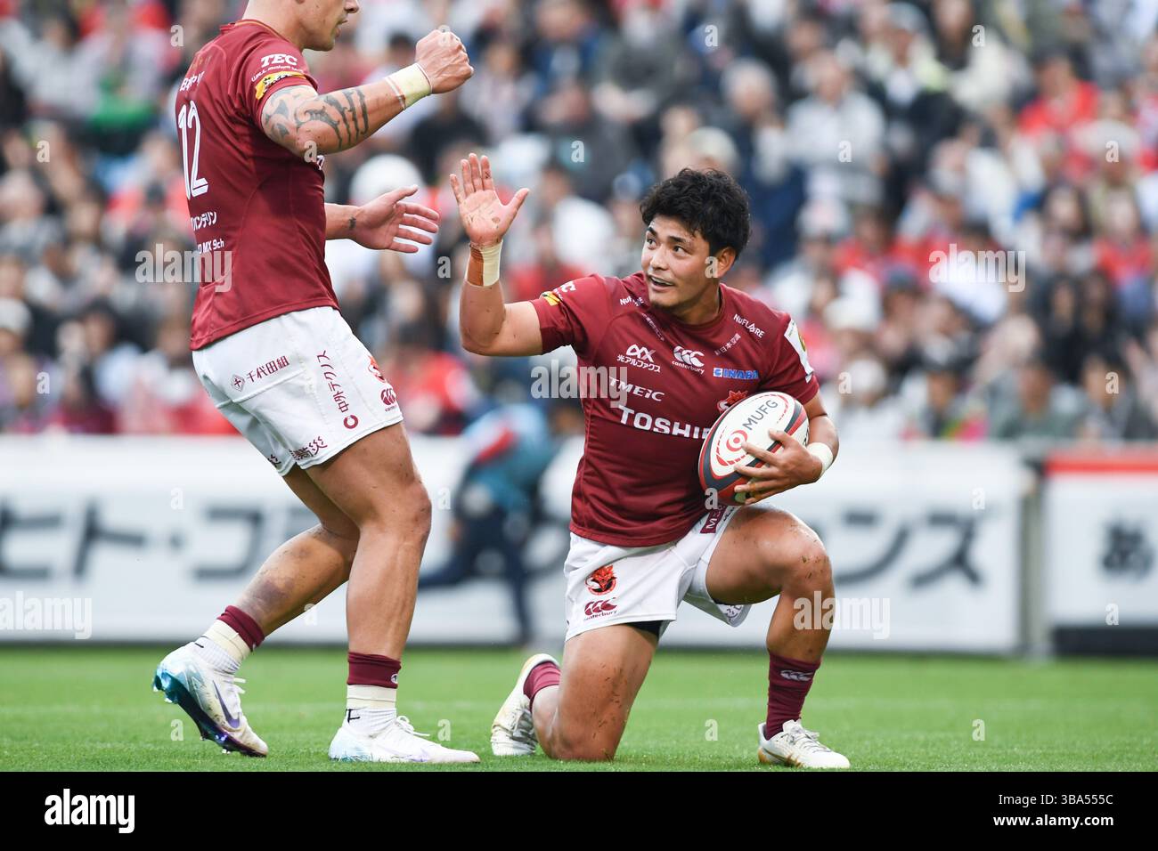 Tokyo, Japan. 10th May, 2025. Yuhei Sugiyama ( Brave Lupus ) Rugby : Japan Rugby League One 2024 ...
