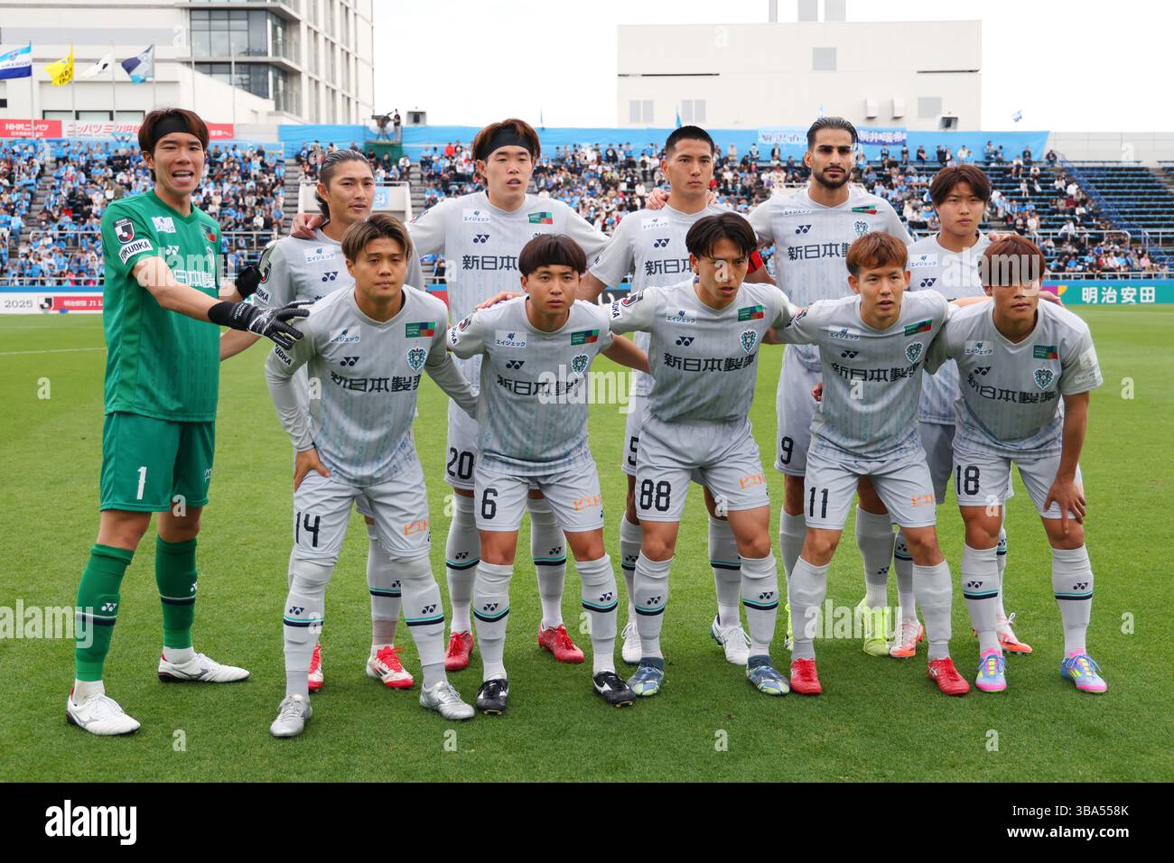 Kanagawa, Japan. 10th May, 2025. Avispa Fukuoka team group line-up Football/Soccer : 2025 J1 ...
