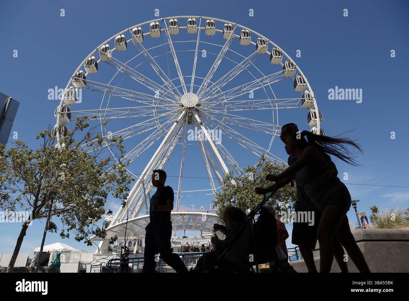 SkyStar Observation Wheel at Fisherman's Wharf on Mother's Day in San ...