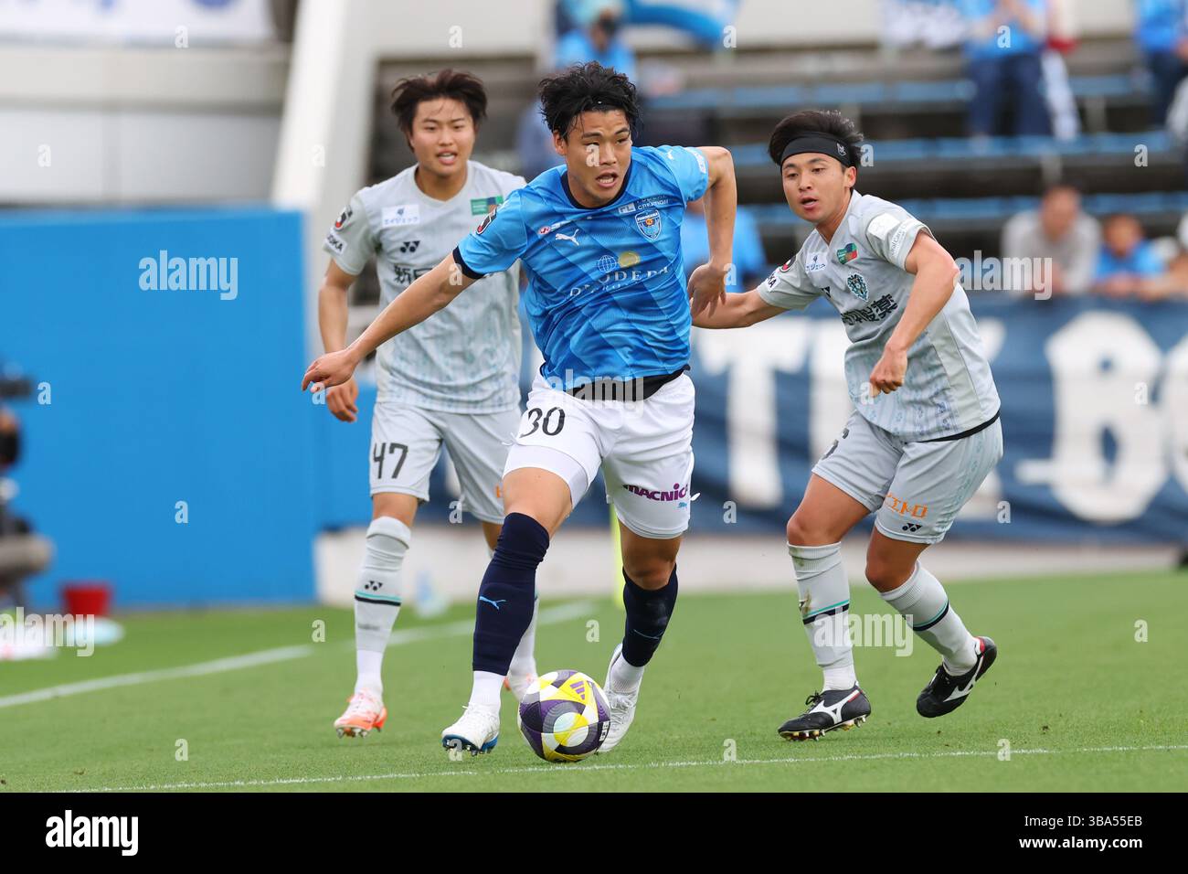 Kanagawa, Japan. 10th May, 2025. (L-R) Yu Hashimoto (Avispa), Kosuke ...