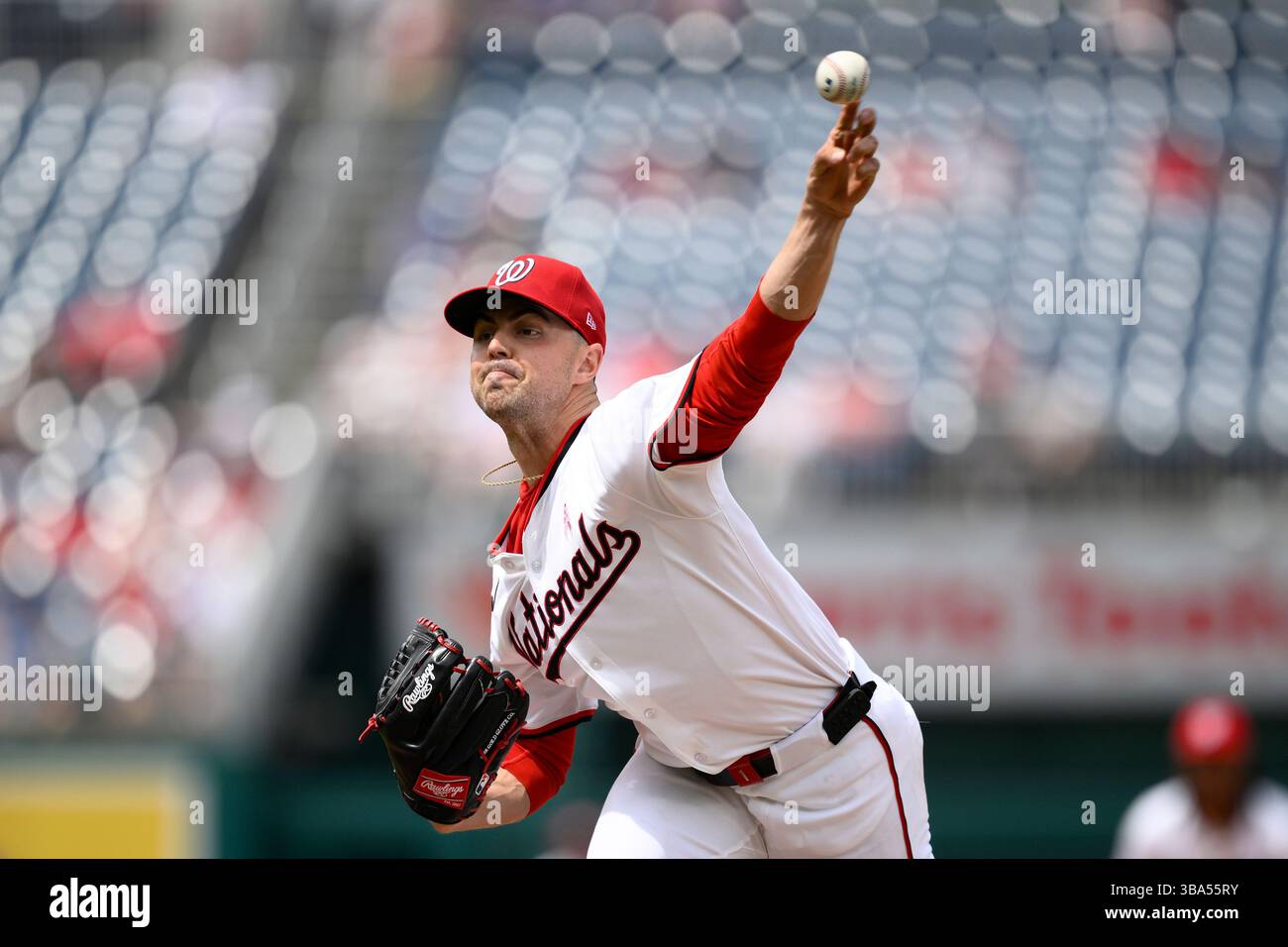 Washington Nationals starting pitcher MacKenzie Gore (1) in action ...