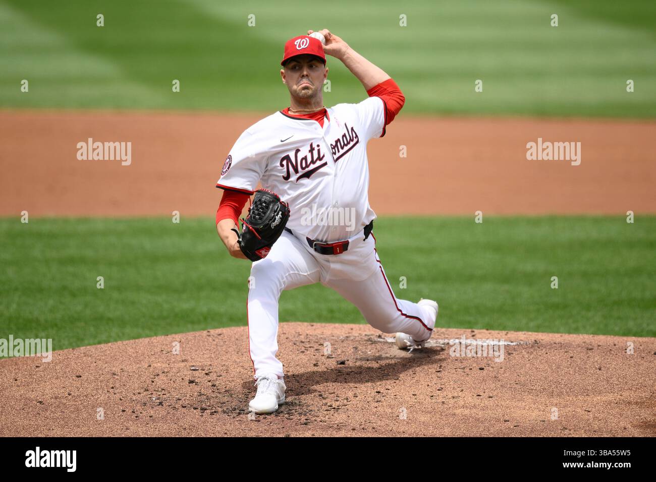 Washington Nationals starting pitcher MacKenzie Gore (1) in action ...