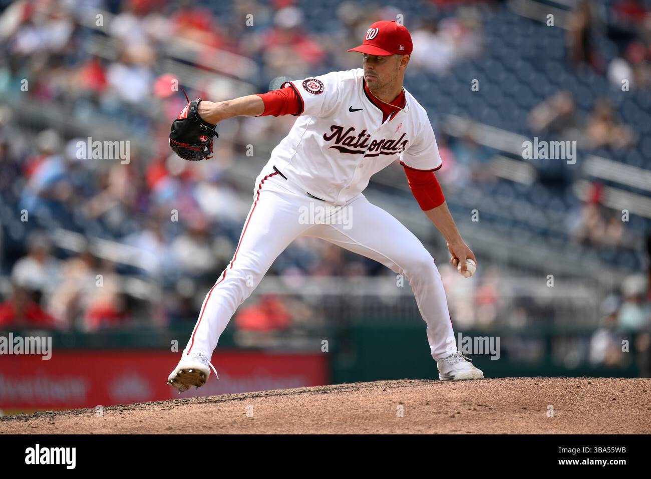 Washington Nationals starting pitcher MacKenzie Gore (1) in action ...