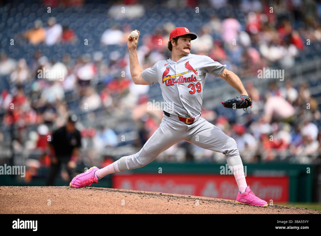 St. Louis Cardinals starting pitcher Miles Mikolas (39) in action ...