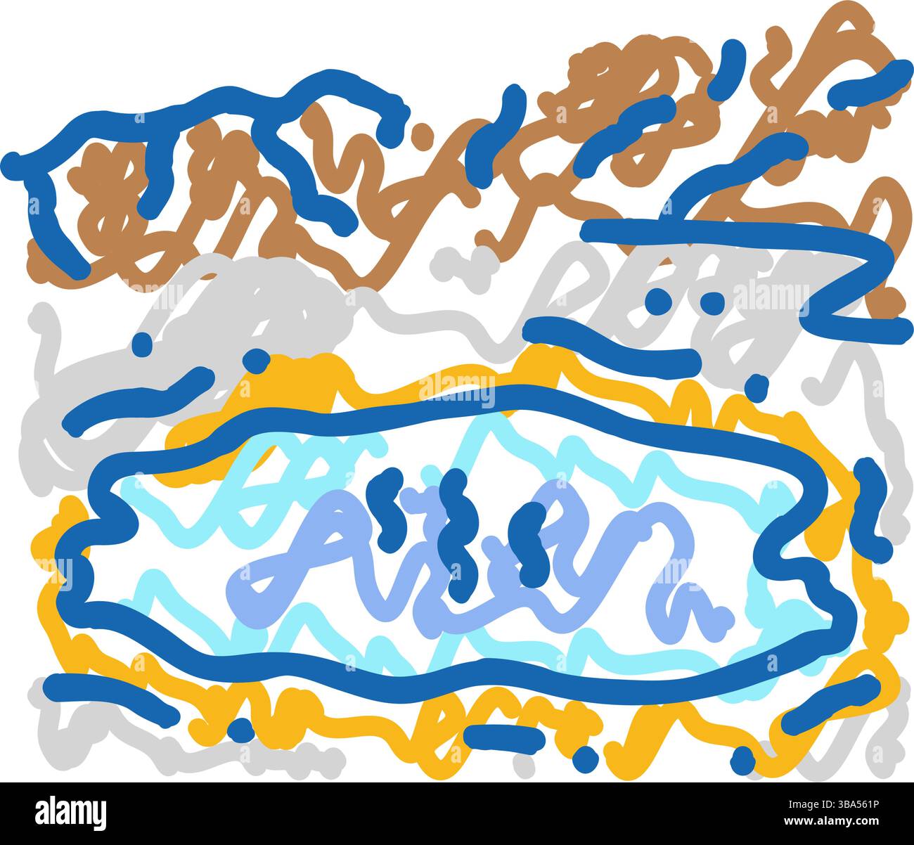 hot spring geothermal energy icon doodle illustration Stock Vector ...