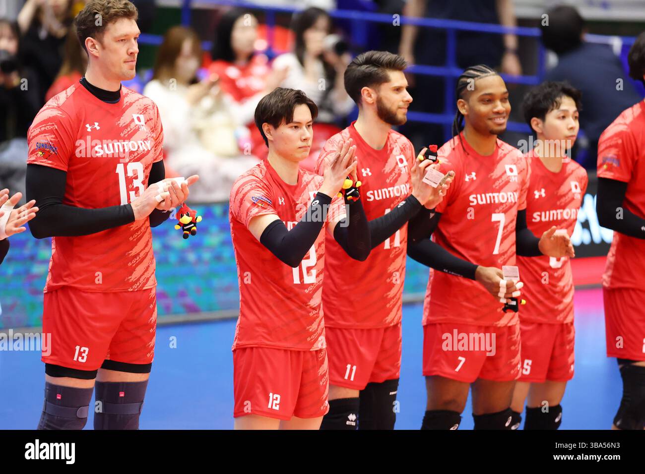 Panasonic Arena, Osaka, Japan. 11th May, 2025. Suntory Sunbirds Osaka ...