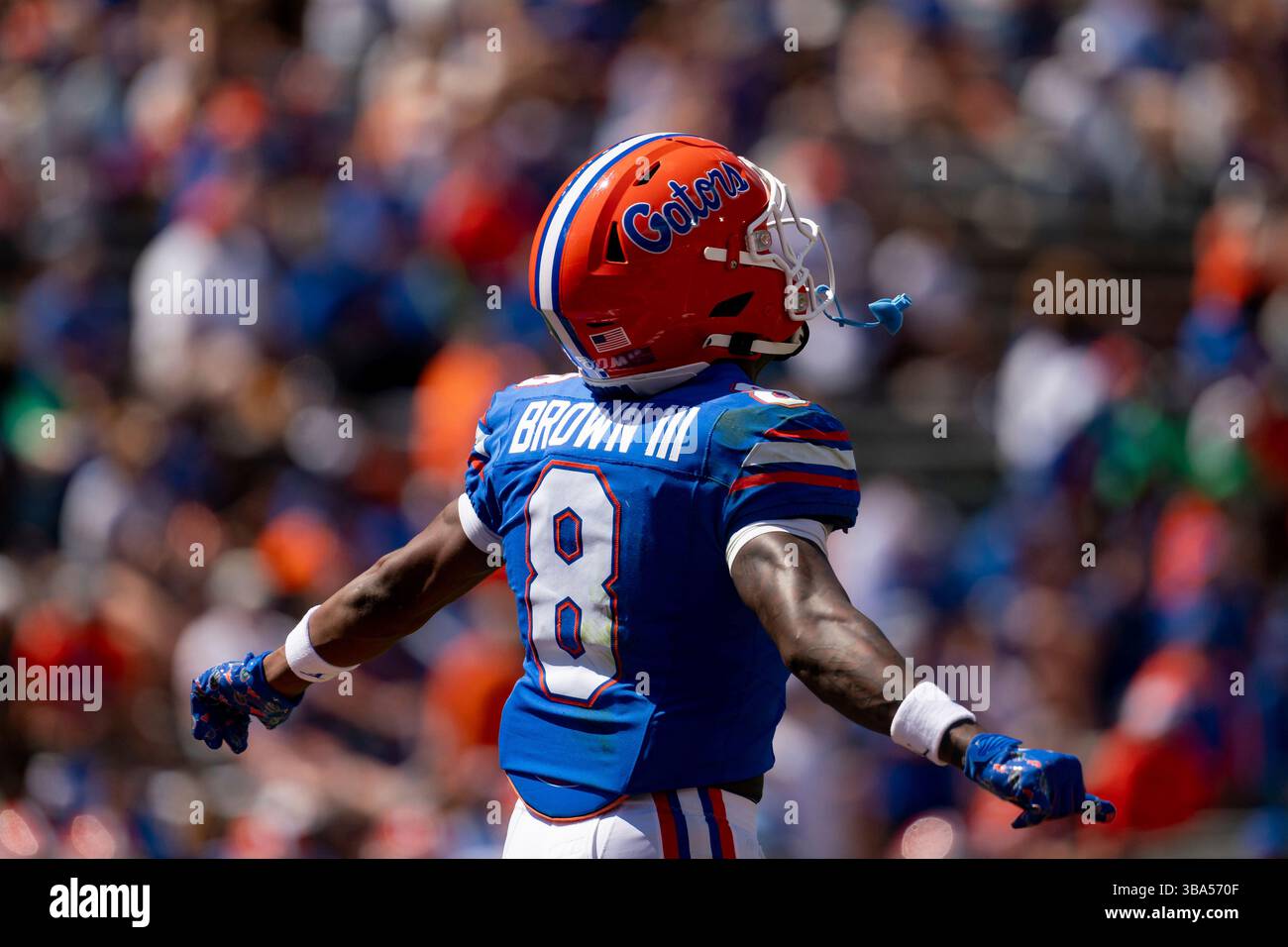 GAINESVILLE, FL - APRIL 12: Florida Gators wide receiver Vernell Brown ...